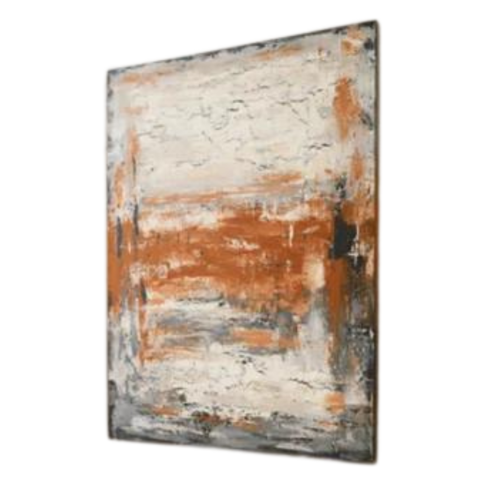 Beautiful Earthy Tone Rustic Textured Wall Art: Carmely - Home Wall Art ...
