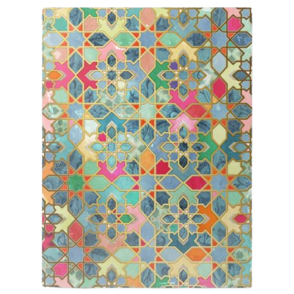 Colorful Moroccan Mosaic Metal Wall Art: Gilt & Glory - Home Wall Art Decor