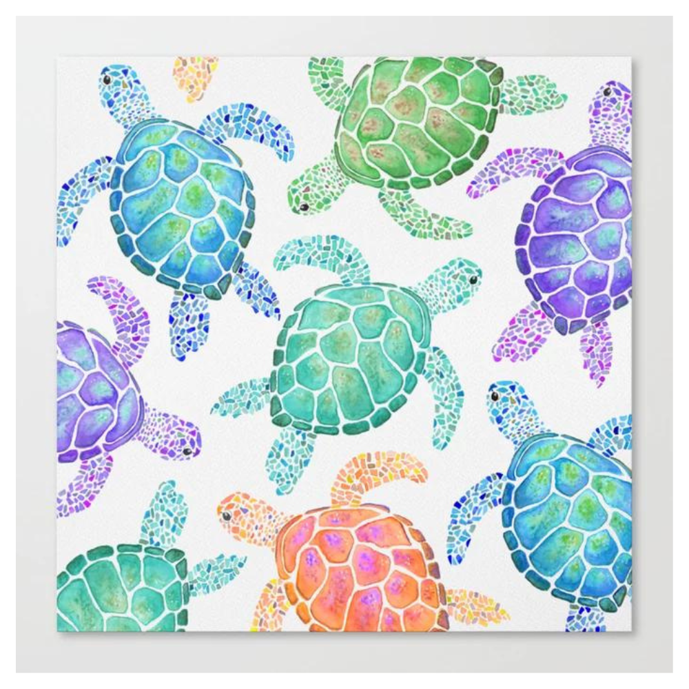 Absolutely Adorable Sea Turtle Wall Art - Home Wall Art Decor