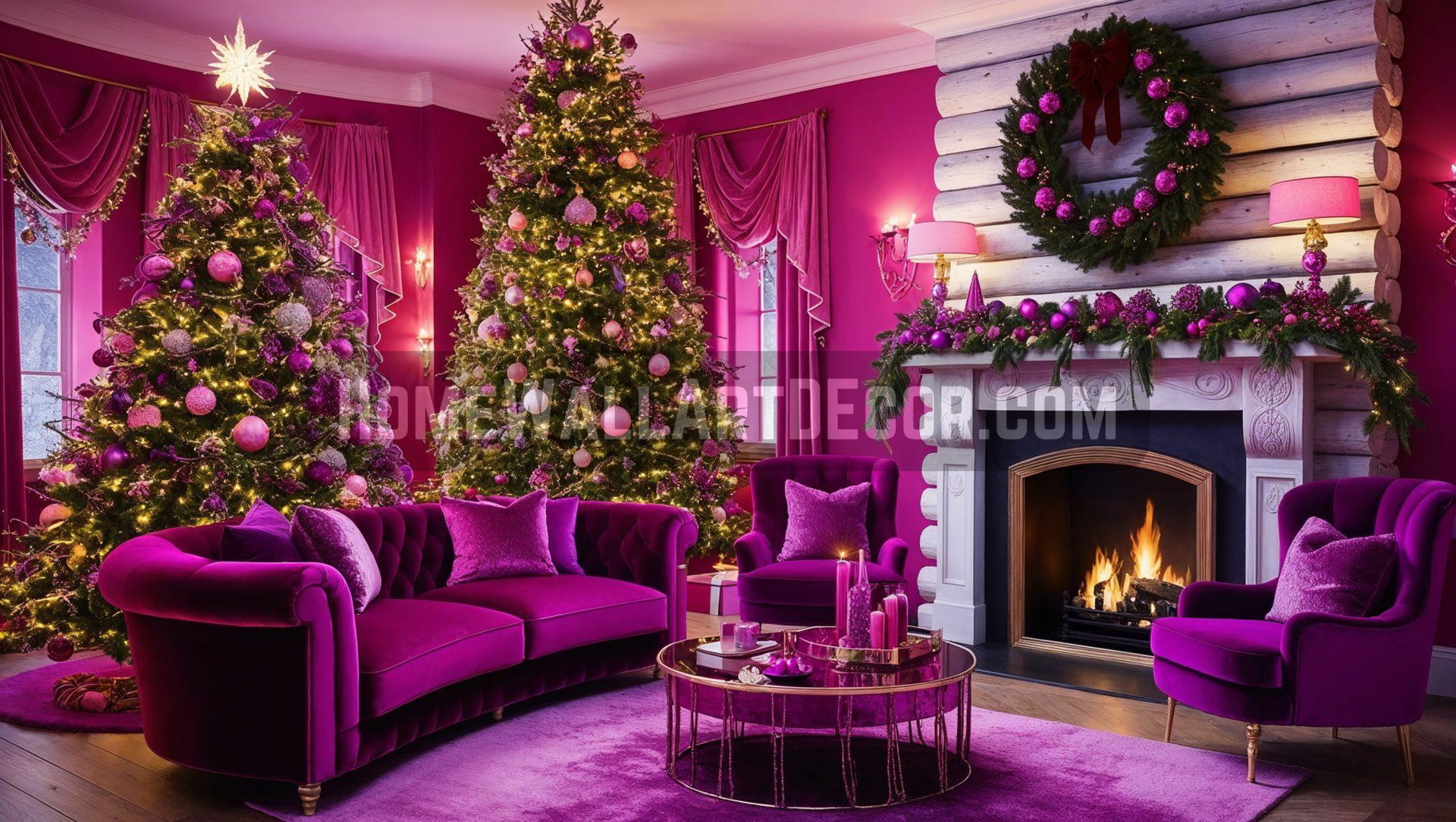 Dreamy Pinkmas: Top 8 Pink and Purple Christmas Decor Ideas - Home Wall ...