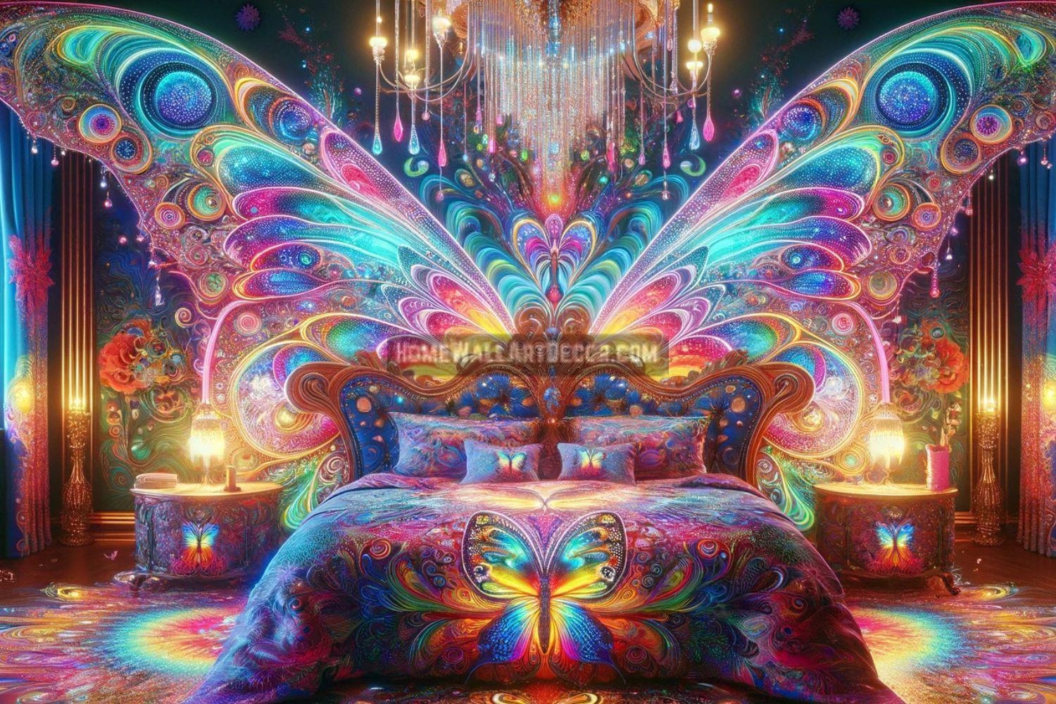 Psychedelic Butterfly Eclectic Bedroom Decor: A Vibrant Escape - Home ...