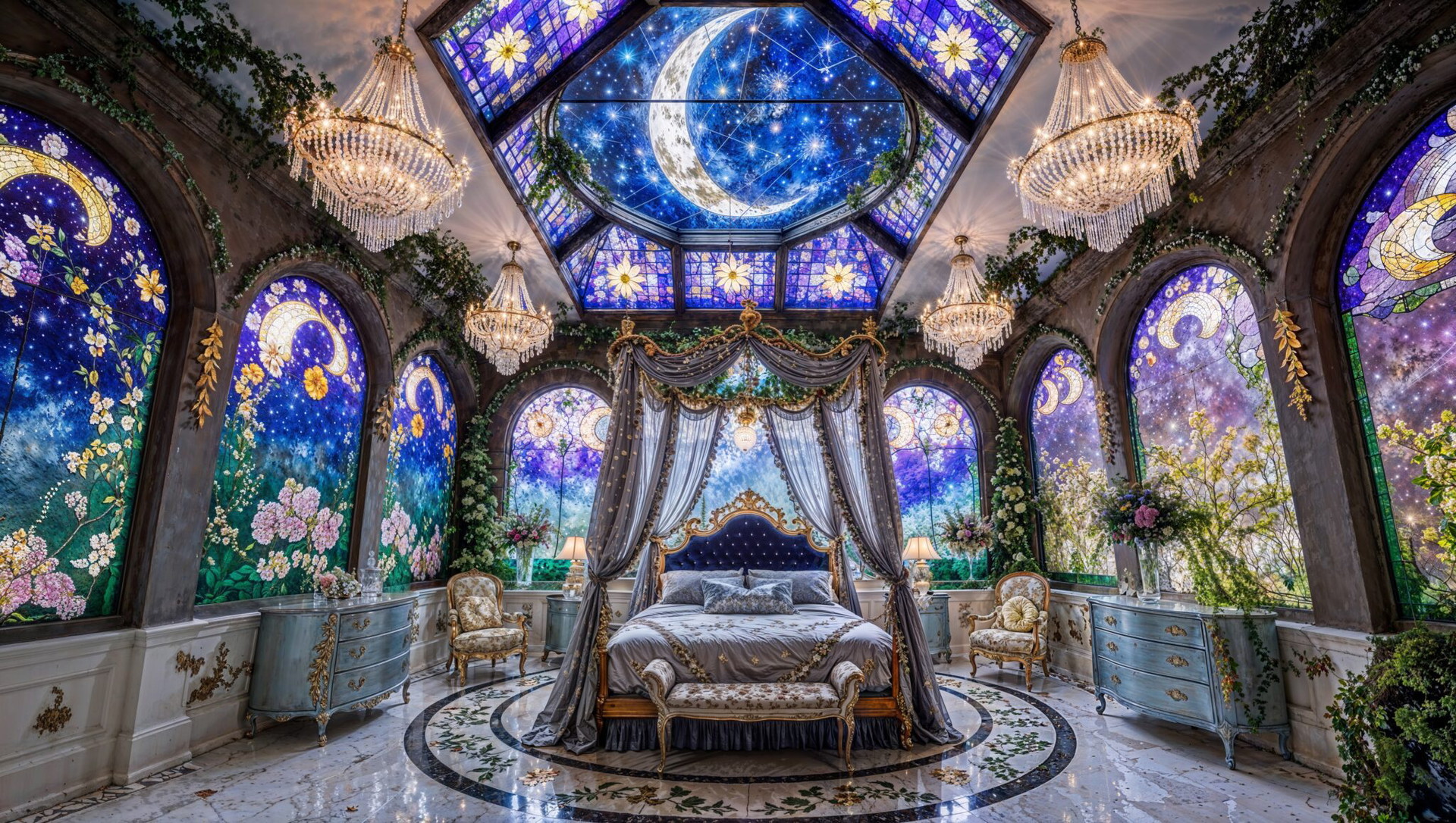 8 Fantasy Stained Glass Interior Design Ideas and Wall Art for Magical ...