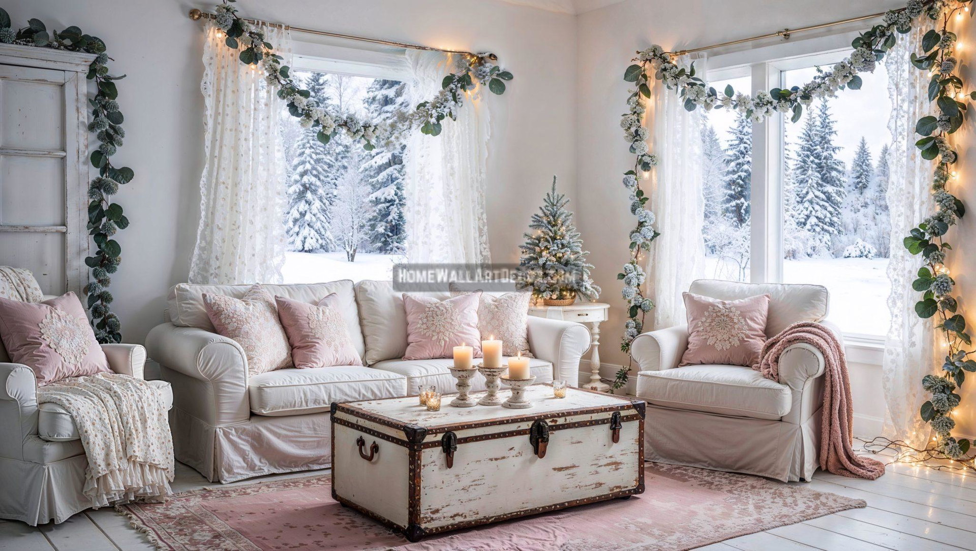 12 Cozy Shabby Chic Winter Decor Ideas for a Magical Season - Home Wall ...