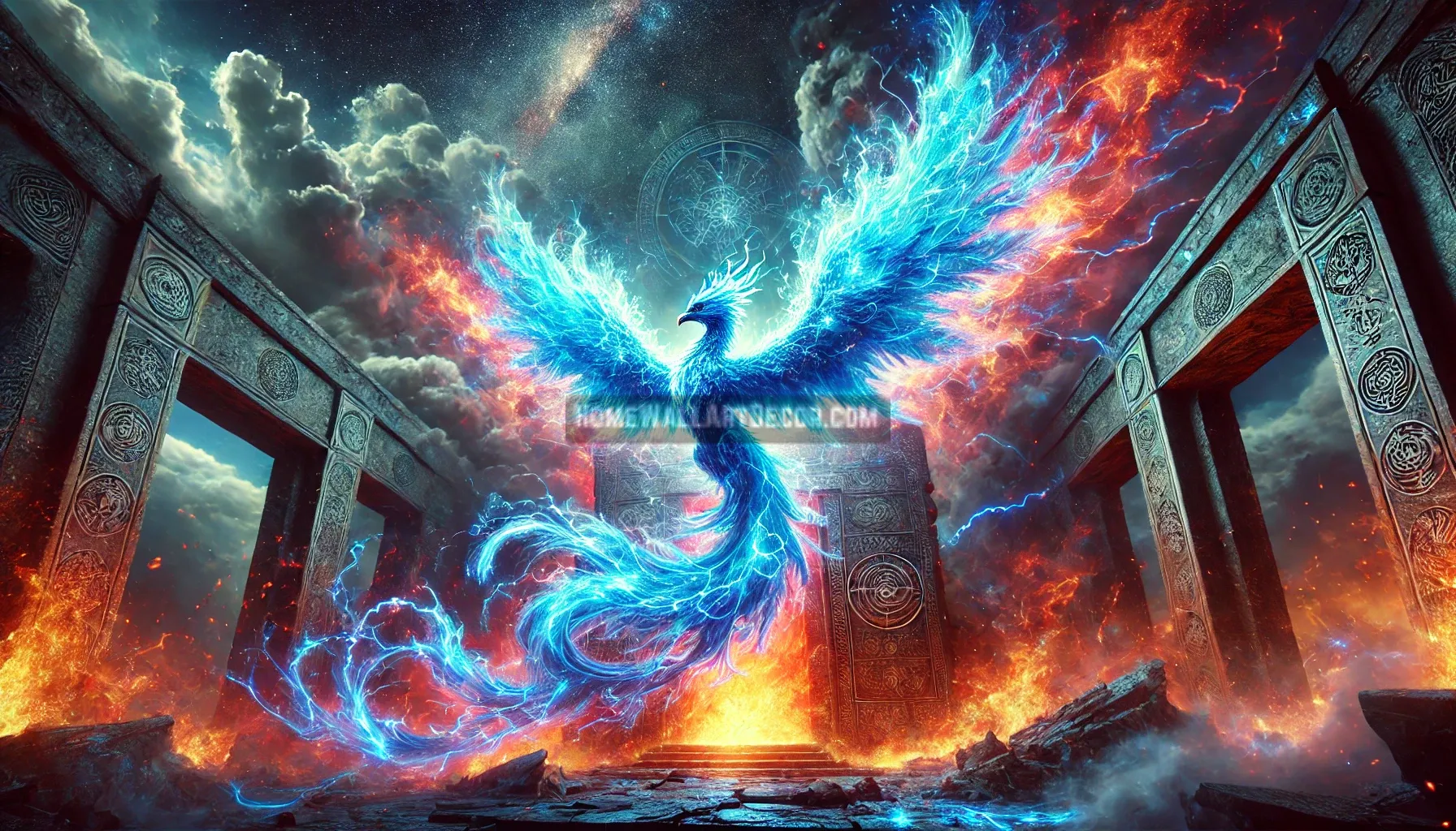 Breathtaking Ethereal Phoenix Rising Wall Art by Pamela Arsena - Home ...