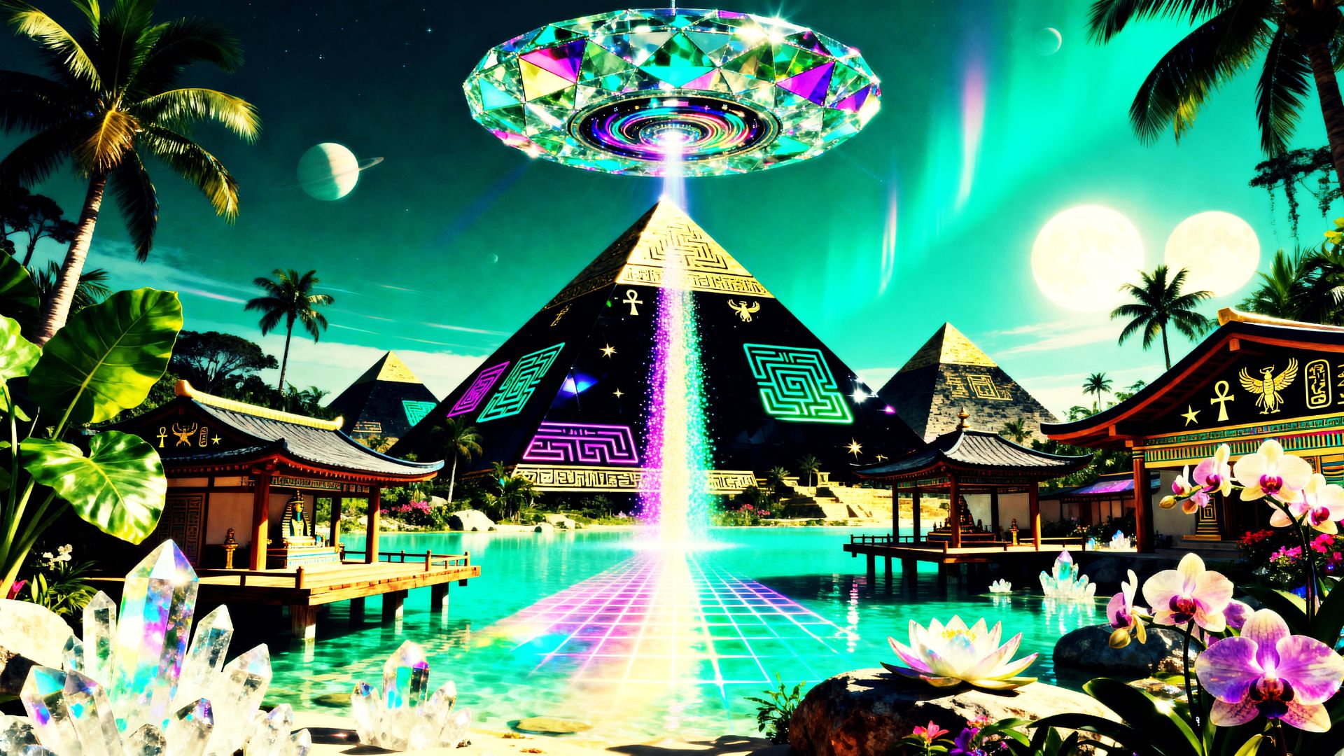 Cosmic Egypt: A Gallery of Psychedelic Pyramid Art for Spiritual ...